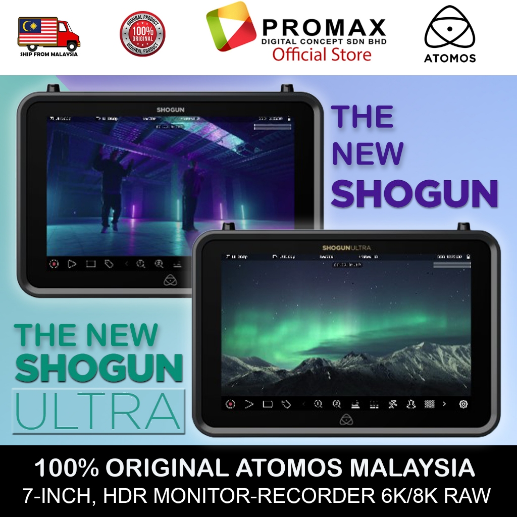 Ready Stock!! Atomos Shogun / Shogun Ultra 6K 8K RAW Recording Monitor ...