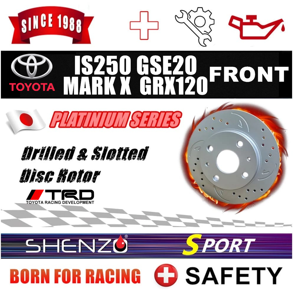 DISC ROTOR TOYOTA MARK X GRX120 LEXUS IS250 GSE20 FRONT SPORT DISC ...