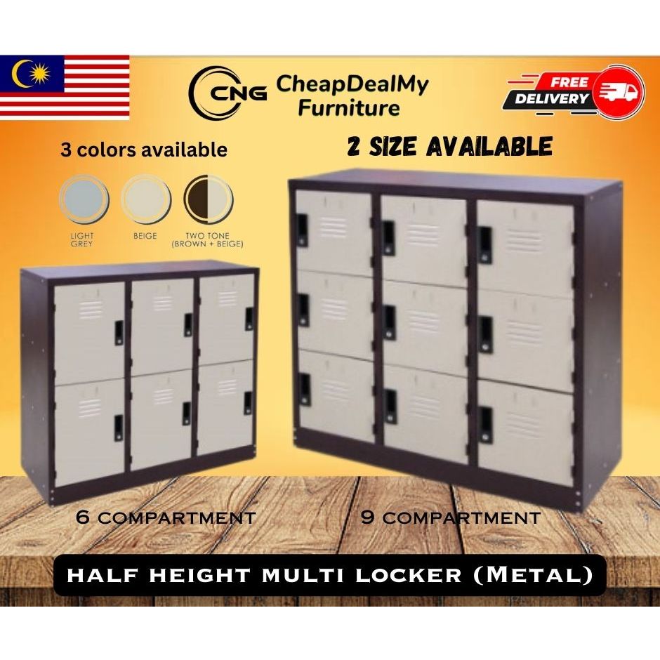 Cheap Deal half height 6 compartment / 9 compartment multi locker ...