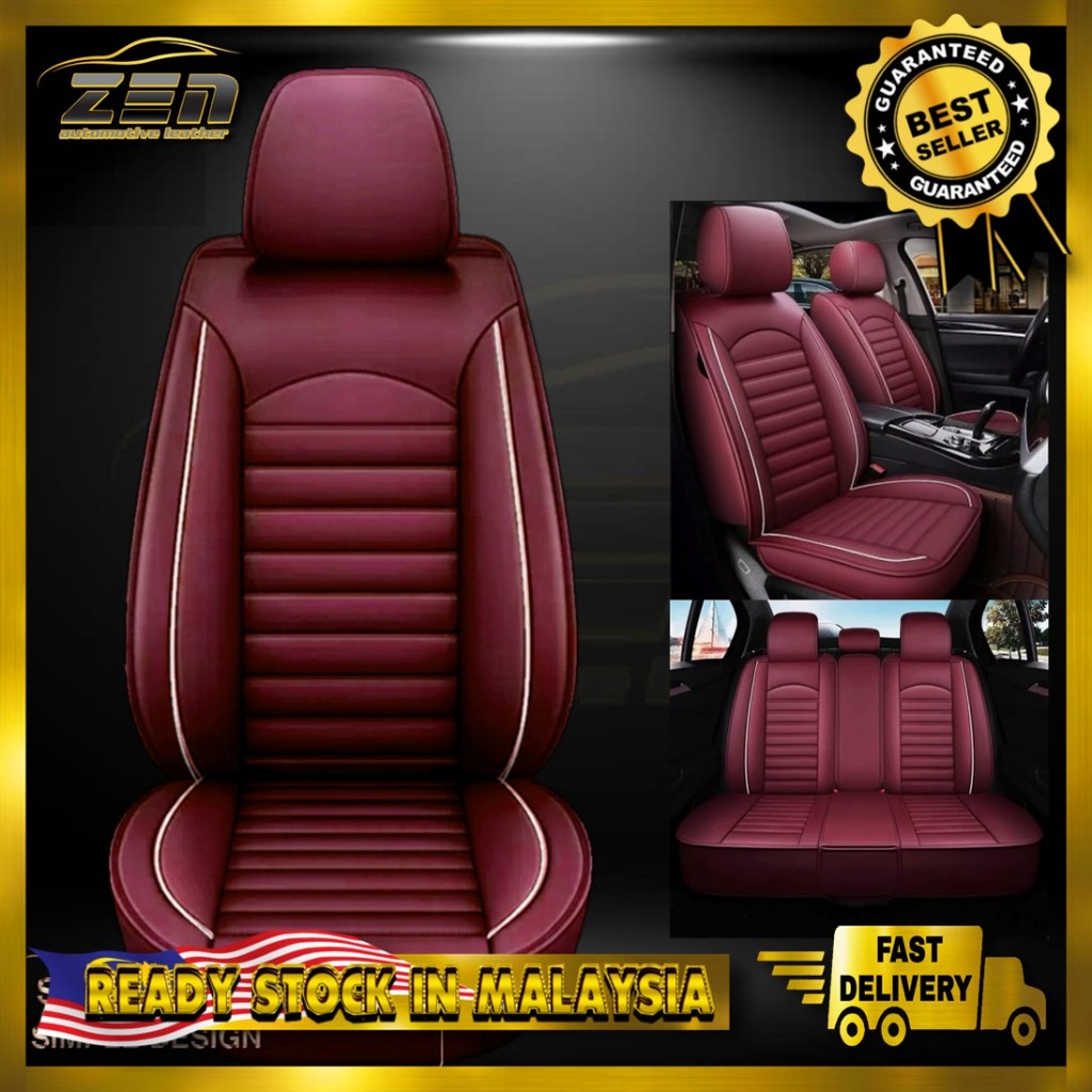 ZEN 5D series PU PREMIUM LEATHER Universal Car Seat Cover - 5-Seater ...