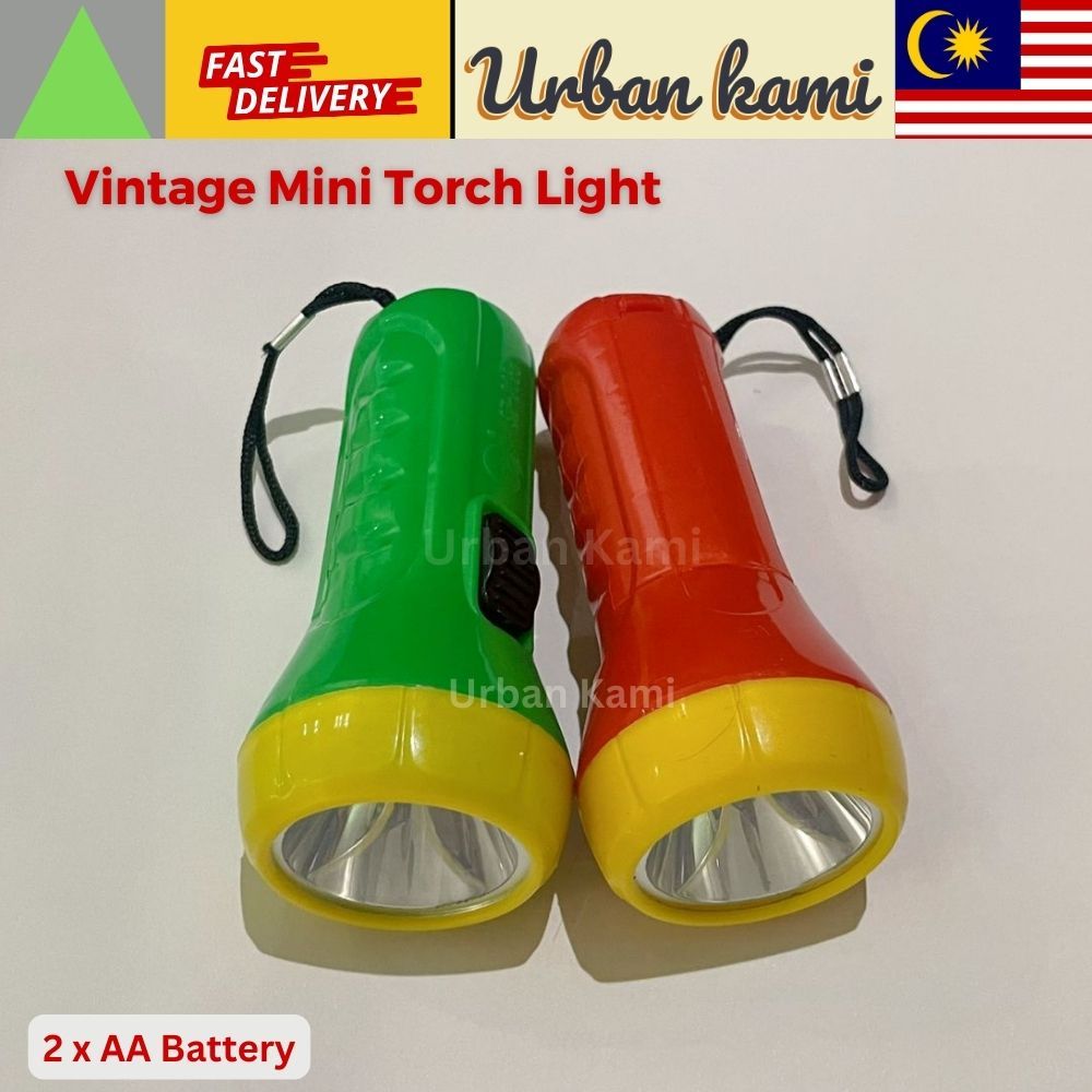 Vintage Portable Mini LED Torchlight Pocket Size Flashlight for Eldery ...