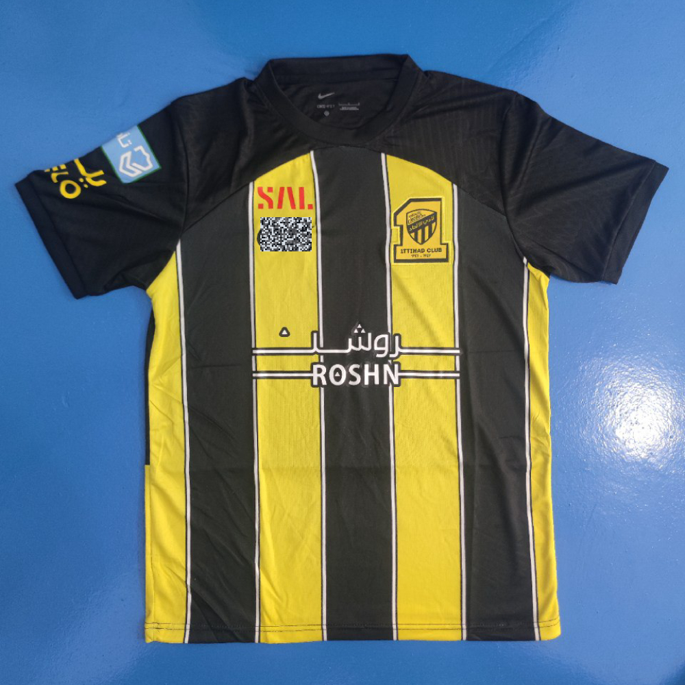 Al Ittihad Home Kit 2023-2024 gred Fans Issue Arab League | Shopee Malaysia