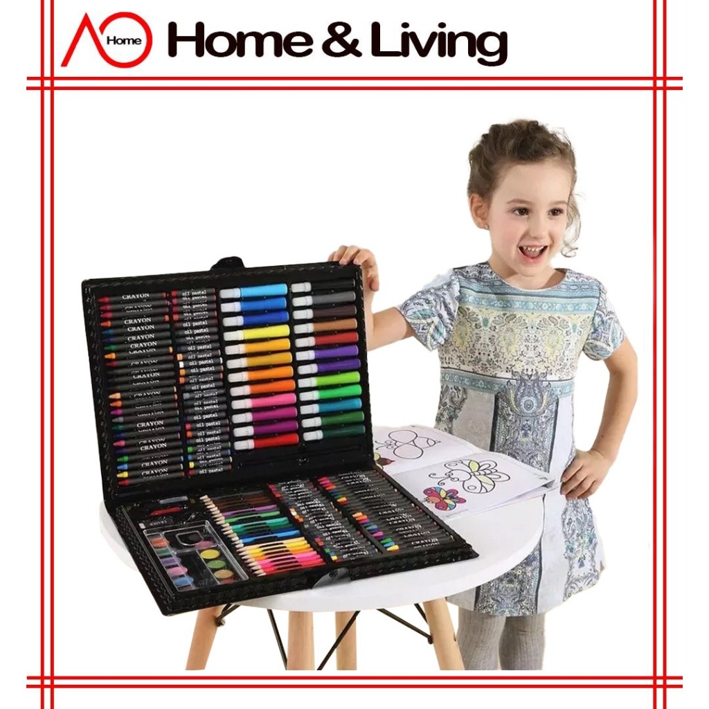 AO HOME [150pcs] Art Painting Watercolor Pen Stationery Set Crayon ...