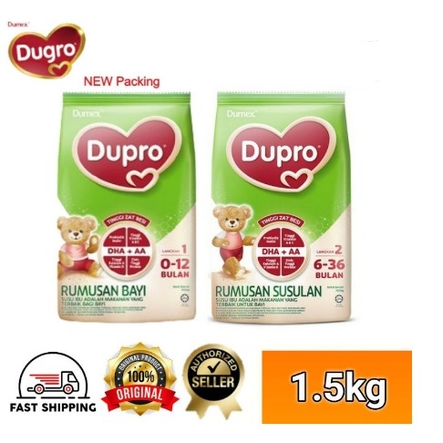 DUMEX Dupro Step 1 0-12Bulan , Dupro Step 2 6-36Bulan ( 1.5kg ) FOR 1 ...