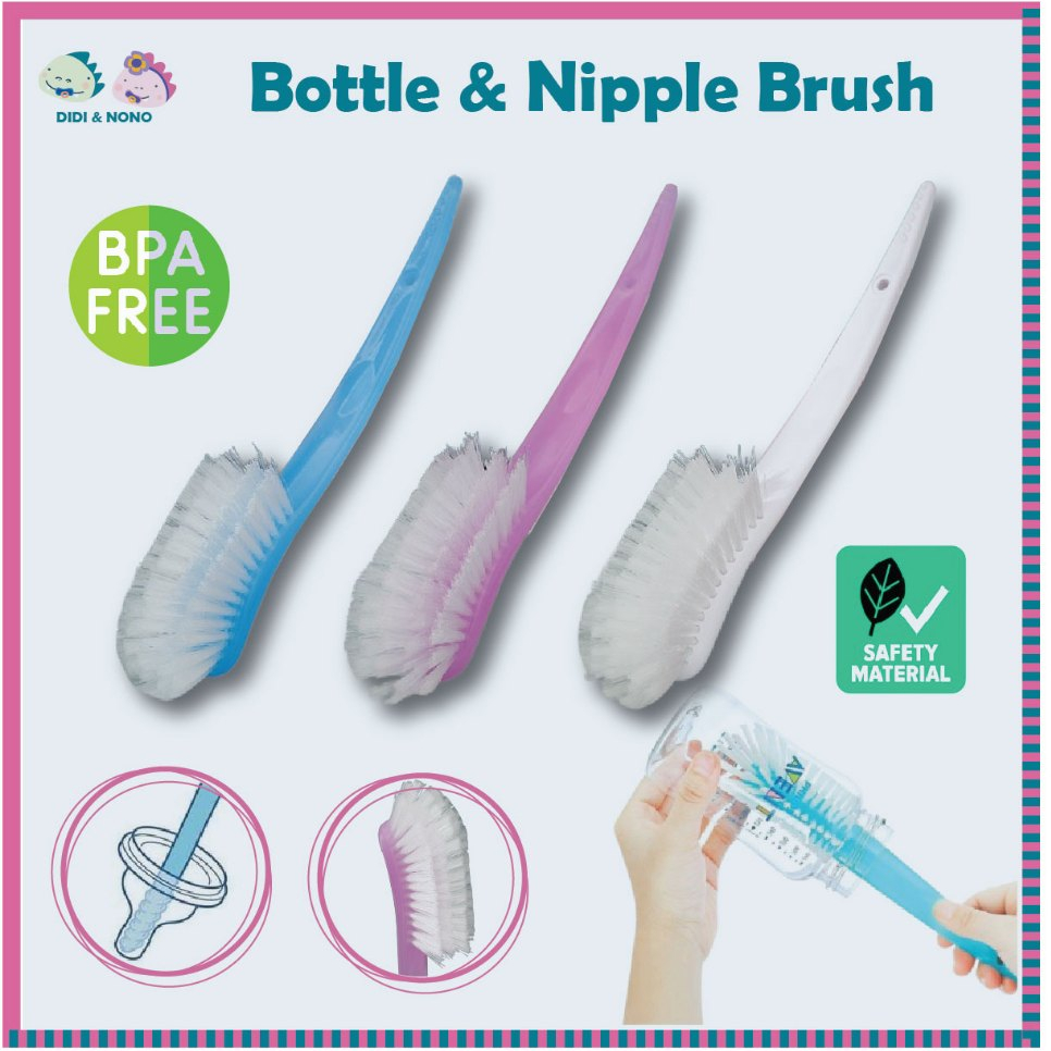 AV Brush Bottle Teat Brush 2 in 1 Berus Botol Susu BPA FREE | Shopee ...