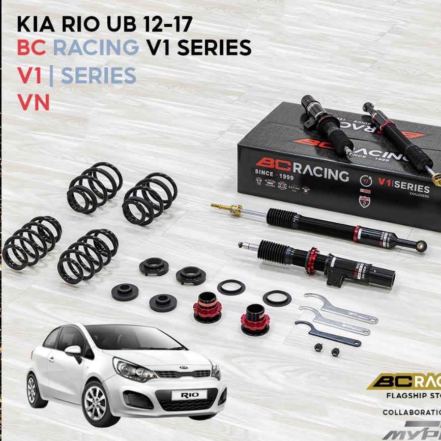 BC Racing V1 Series High Low Soft Hard Adjustable Absorber KIA RIO UB ...