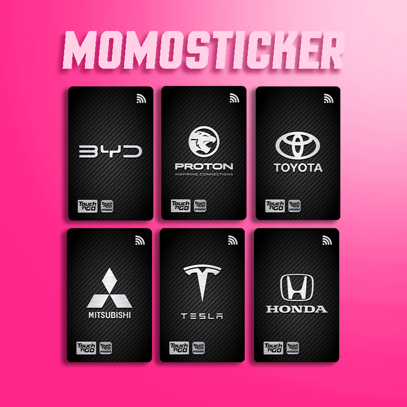 Sticker jenama kereta - boleh tampal di kad tng nfc | Shopee Malaysia