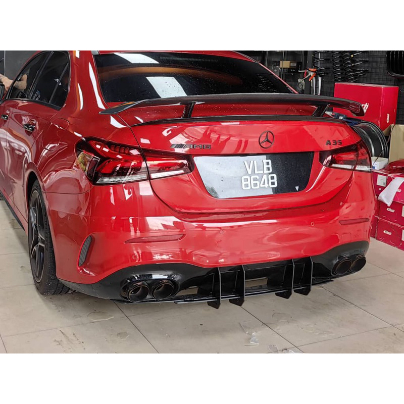 Mercedes benz w177 rear spoiler carbon fiber | Shopee Malaysia