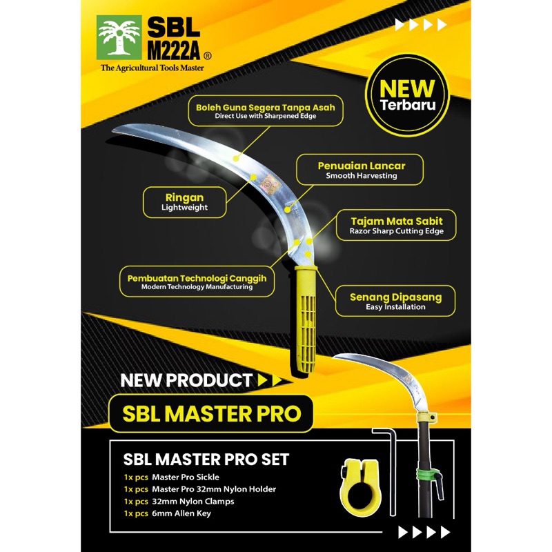 SBL Master PRO (Complete Set)/Sabit Sawit SBL/Harvesting Sickle SBL ...