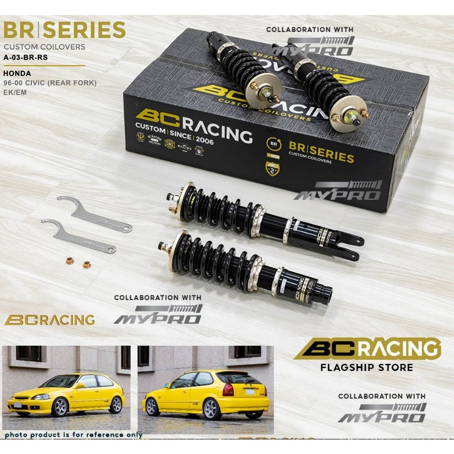 BC Racing BR-RS Type Hi Lo Soft Hard Adjustable Absorber for Honda ...