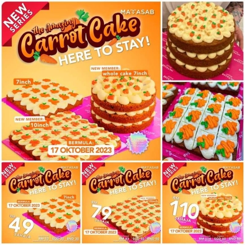 KEK MAMASAB (CARROT CAKE SPECIAL) [Original HQ] | Shopee Malaysia