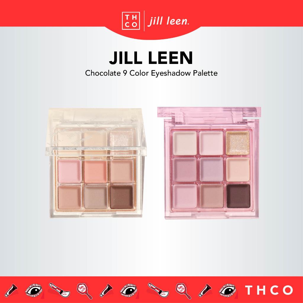Jill Leen Chocolate 9 Color Eyeshadow Palette Jillleen 巧克力九色眼影盘 大地色 ...