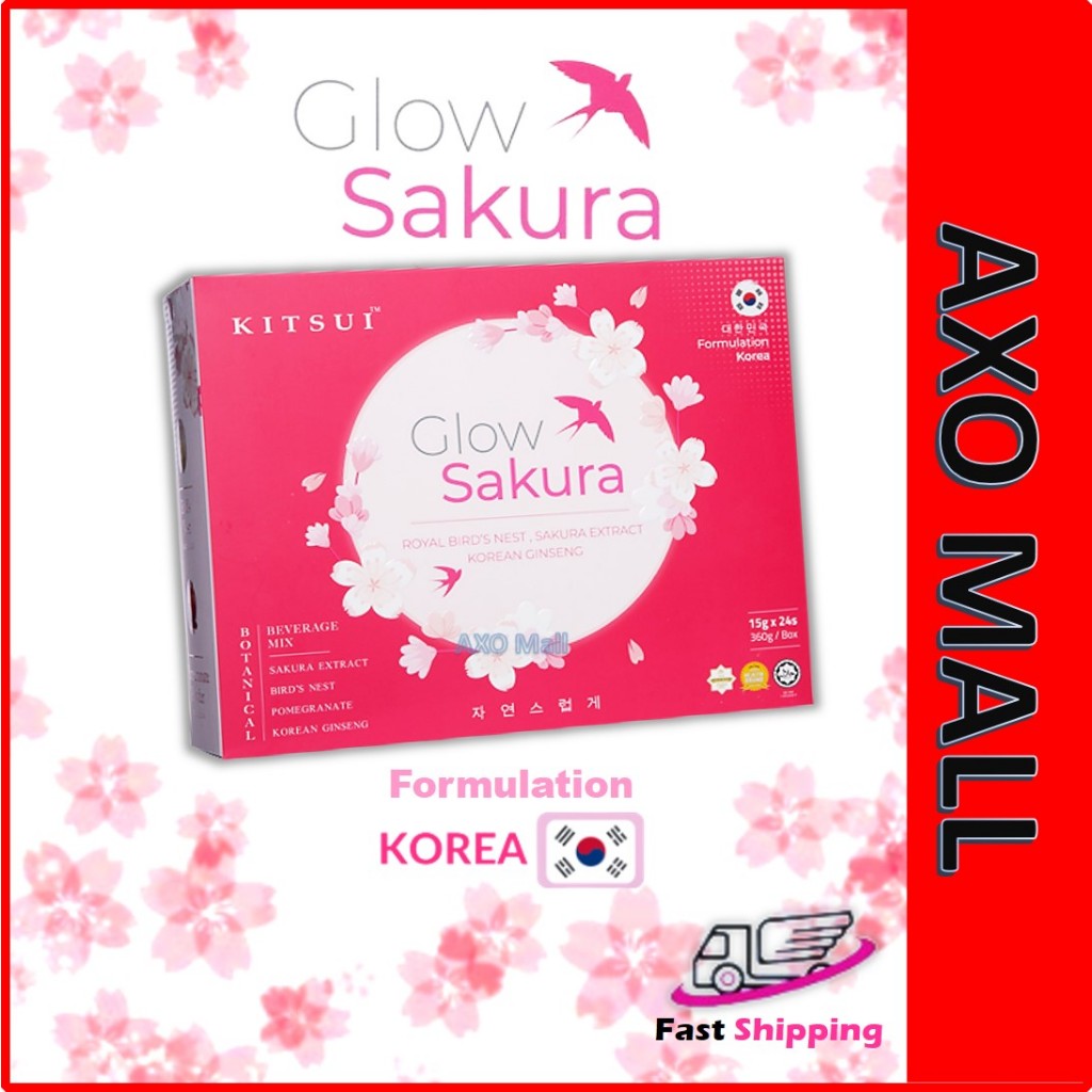 KITSUI Glow Sakura Bird's Nest & Sakura Extract for Whitening ...
