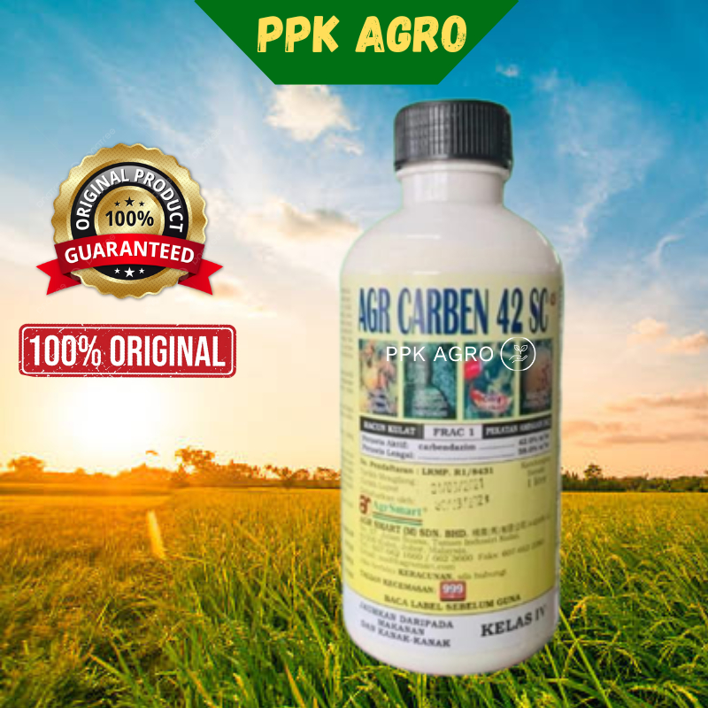 1L AGR CARBEN 42SC Racun Kulat Carbendazim Hawar Kulapuk Karah Keruping ...