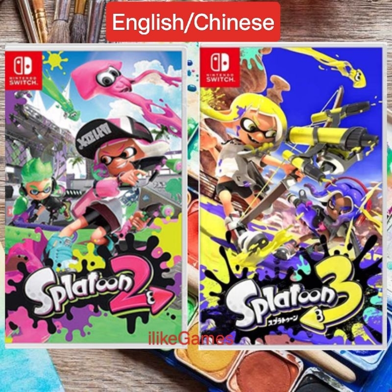💥Eng/Chi💥 Nintendo Switch NS eng Splatoon 2 English splatoon 3 switch ...