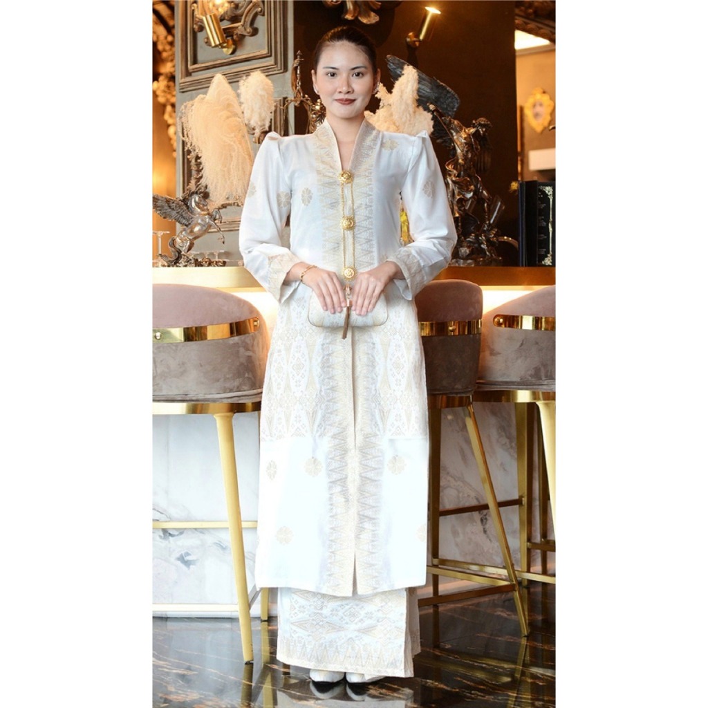 KEBAYA EXCLUSIVE LABUH SONGKET KEDAH XS -2xl COTTON 100% baju kebaya ...