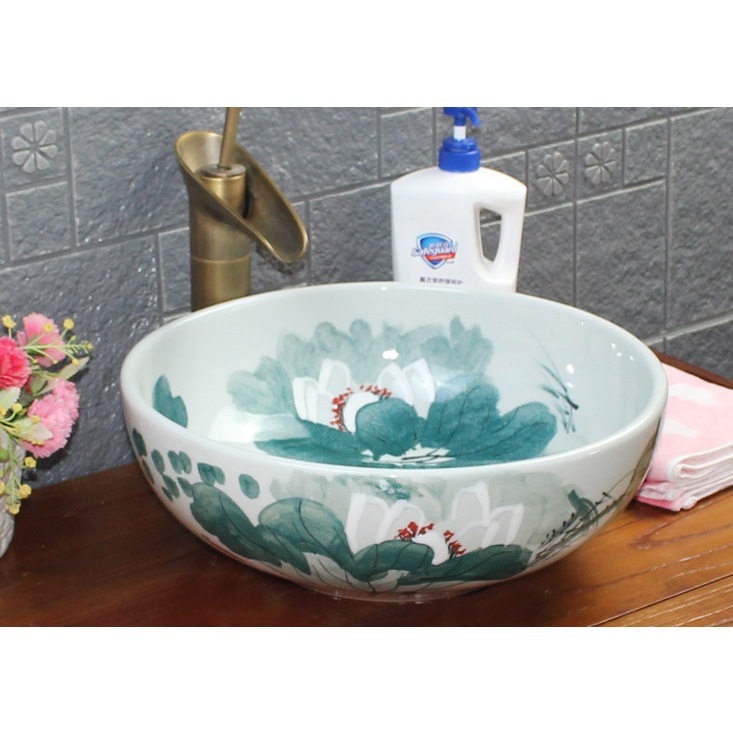 HAND MADE CERAMIC BASIN DESIGNER ART BASIN ABOVE COUNTER TOP ART SINK ...