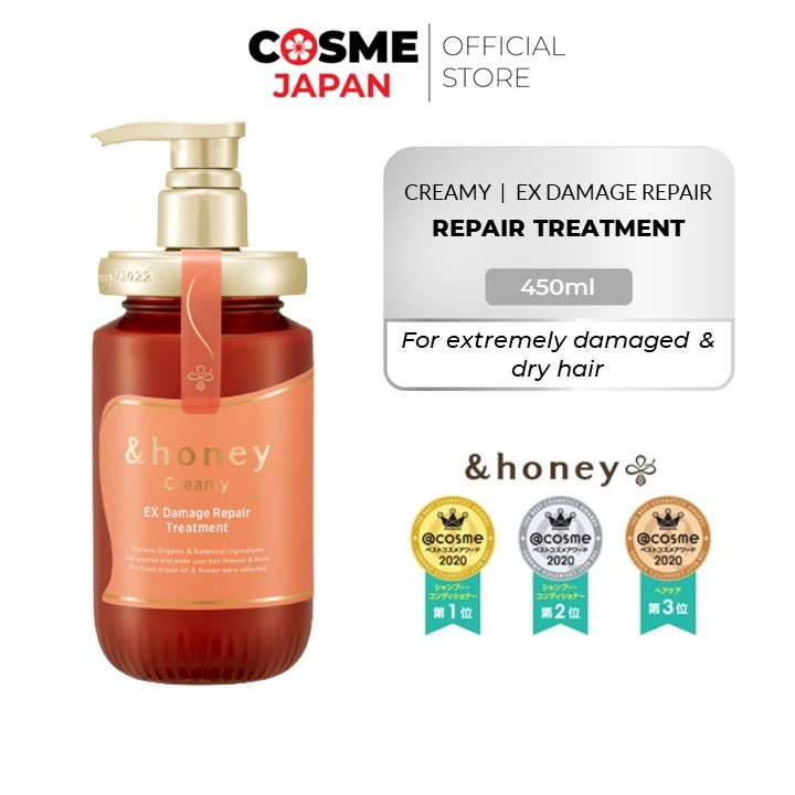 &honey Creamy Ex Damage Repair Treatment (450ml) [Made In Japan ...