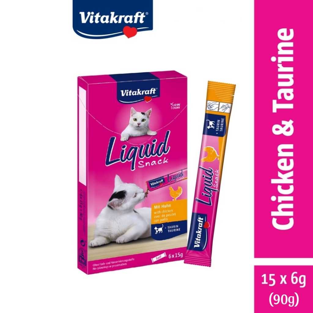 Vitakraft Cat Liquid Snacks 90g / Milky Melody 70g (Makanan Kucing ...