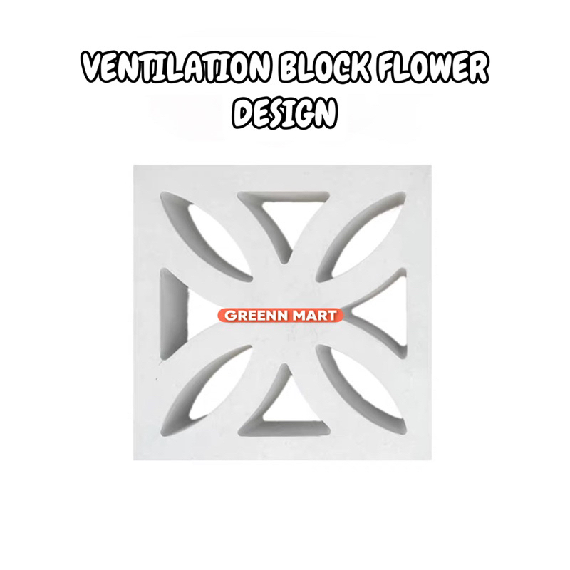 Breeze Block Wall Flower Design / Breeze Block Wall Garden / Privacy ...