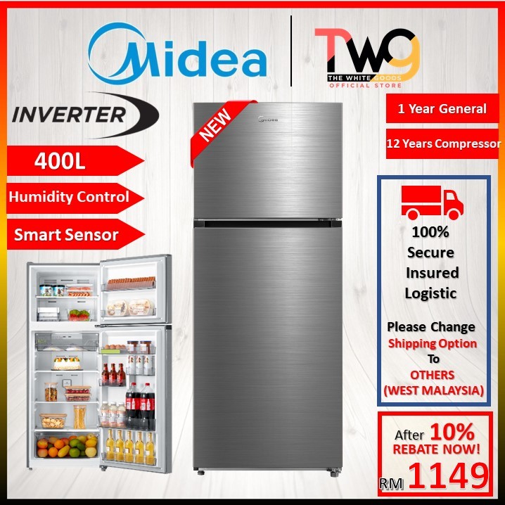 [FAST SHIPPING] MIDEA 2 Door Inverter Frost Free Refrigerator Fridge 200L 240L 280L 330L 400L ...