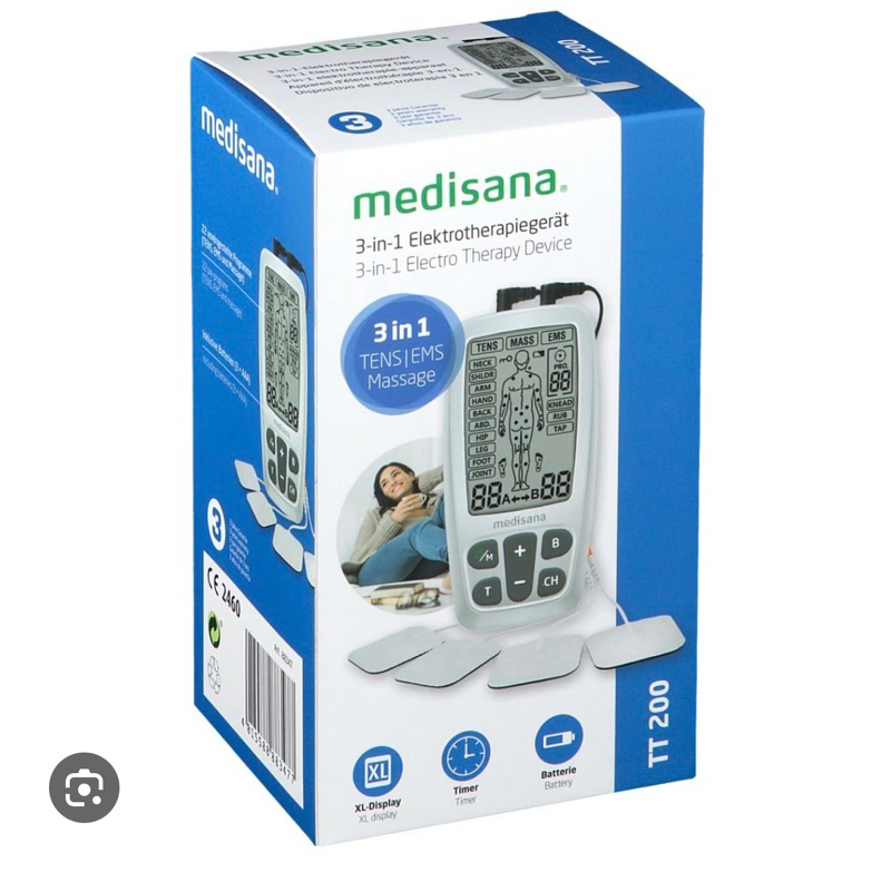 Medisana Pain Therapy Device TT200 TENS,EMS, DeepTENS,Akupunktur ...