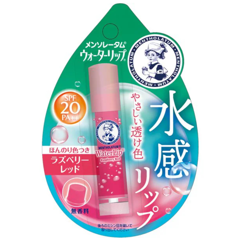☆Japan☆Mentholatum Water Lip Slightly Colored Raspberry Red (Made in ...