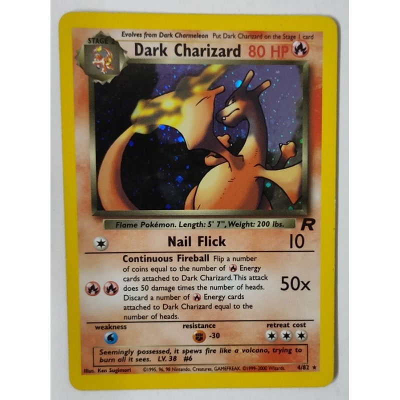 Dark Charizard - 4/82 - Holo Unlimited (Team Rocket Unlimited Singles ...