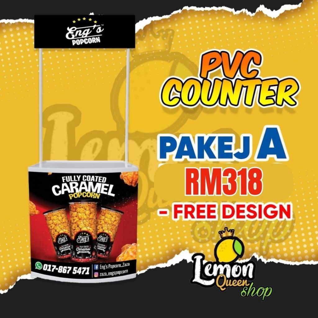 🍋 PRE ORDER 👑 FREE DESIGN ONEXOX PROMOTION COUNTER PVC COUNTER KIOSK ...