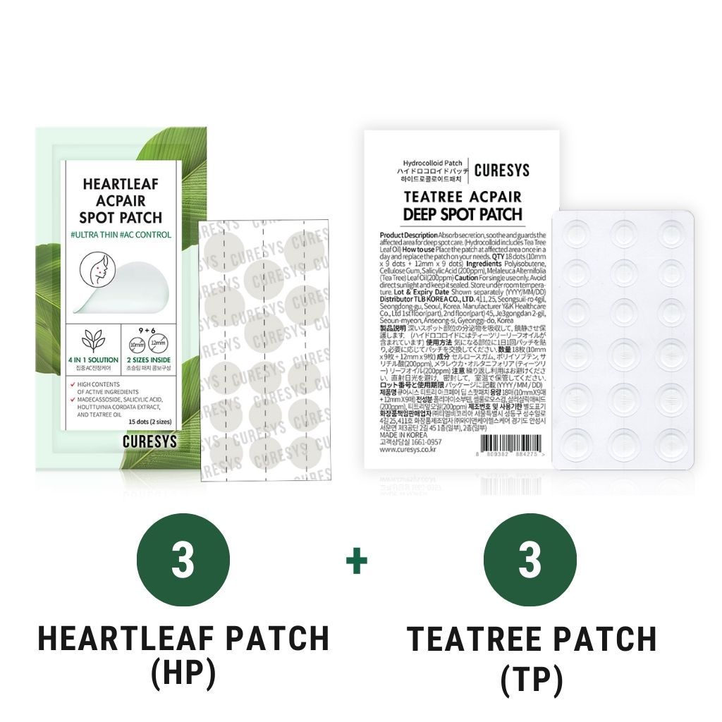 Curesys Heartleaf Acpair Spot Patch Niacin Acvita White Patch Teatree ...