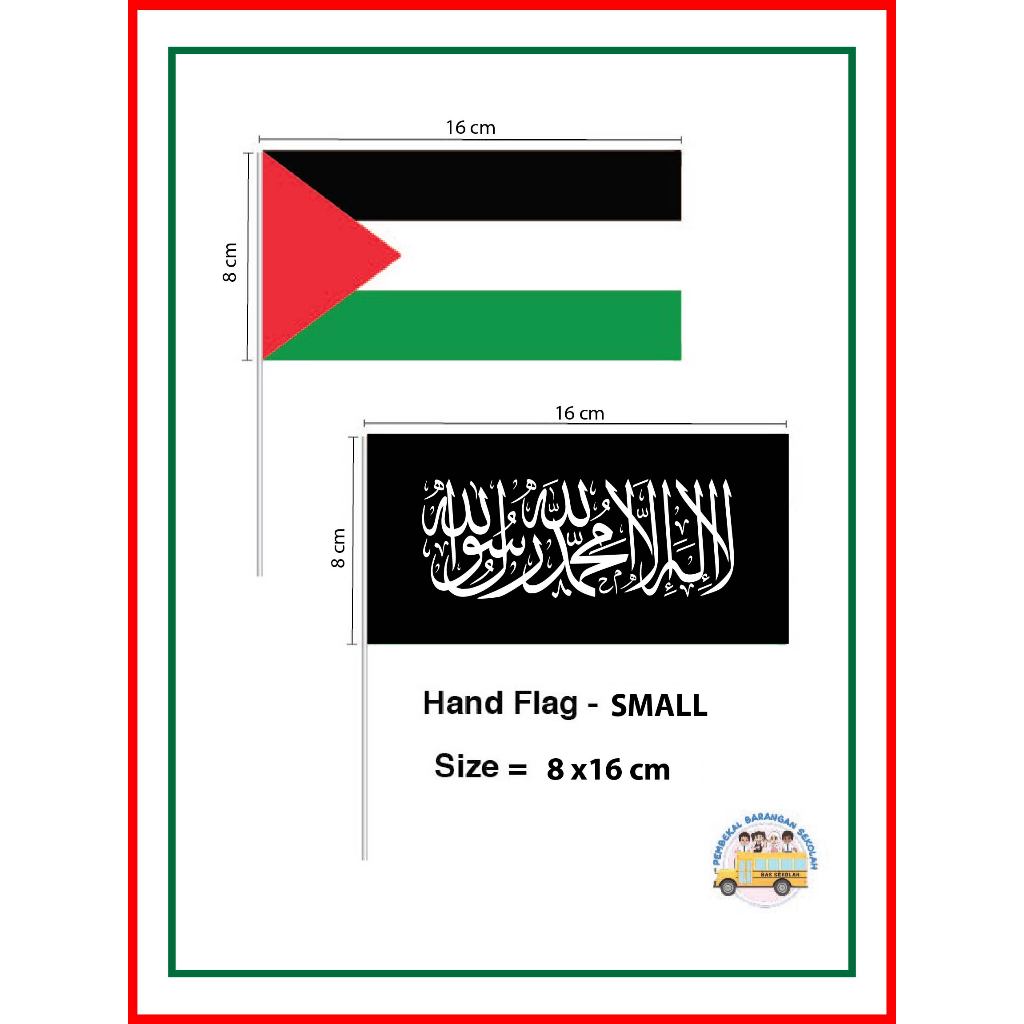 Bendera Palestine / Palestine Flag / Hand Flag / Hand Hold Flag PLUS ...