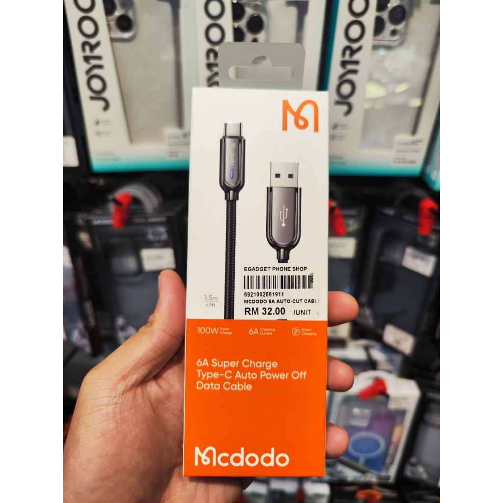 Mcdodo CA-619 6A Super Charge Type-C Auto Power Off Data Cable 1.5Meter ...
