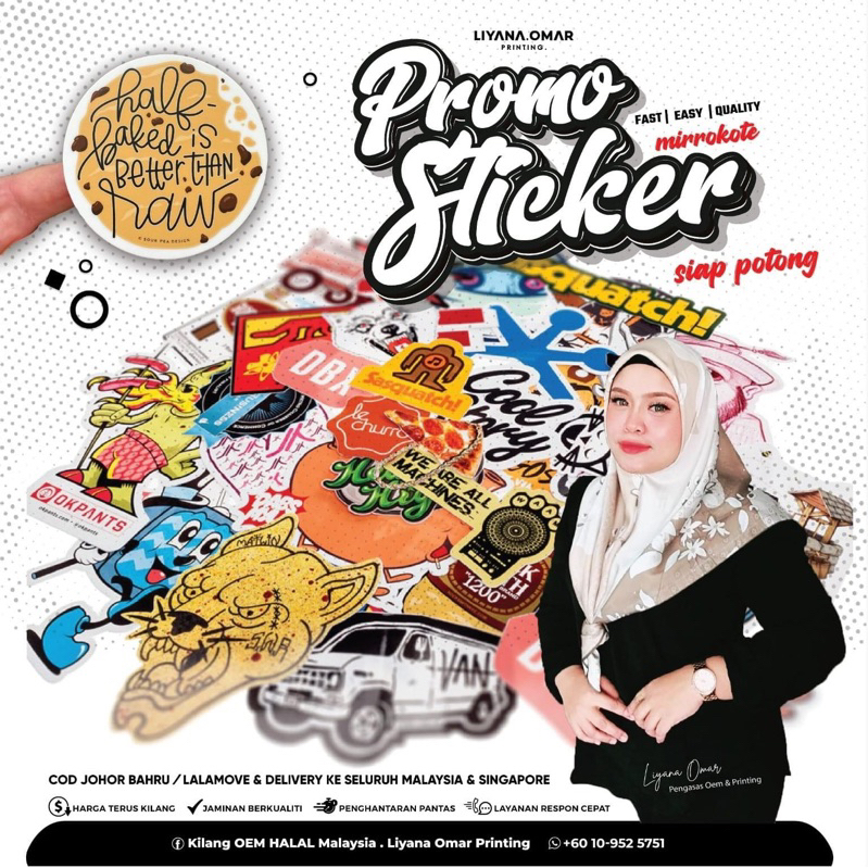 STIKER LABEL UNTUK FNB CUSTOM PRINT (MOQ 100 PCS PER DESIGN ) | Shopee ...