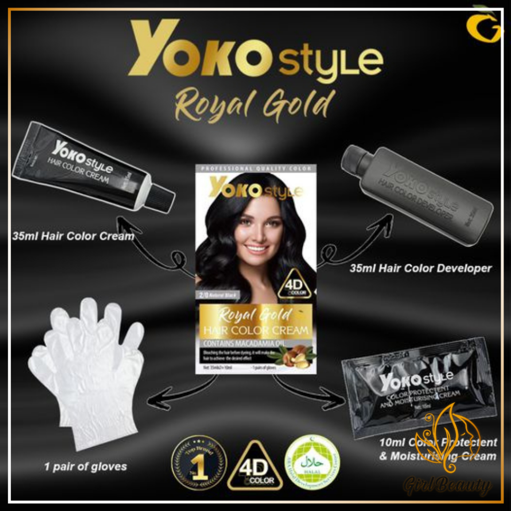 NEW YOKO HAIR COLOR CREAM 35ML*2+10ML | Shopee Malaysia