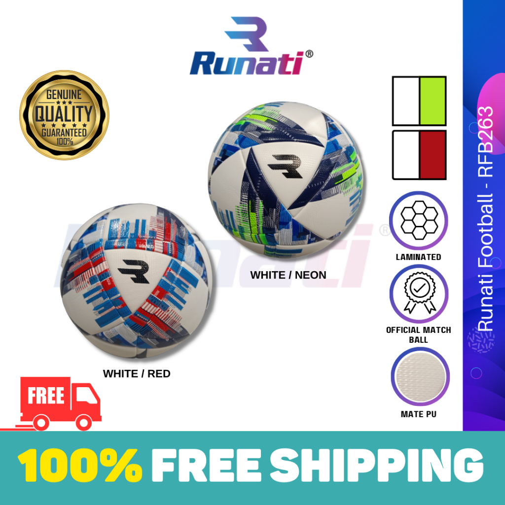 RUNATI Soccer Football Match Ball | Bola Sepak (Size 5) RFB263 | Shopee ...