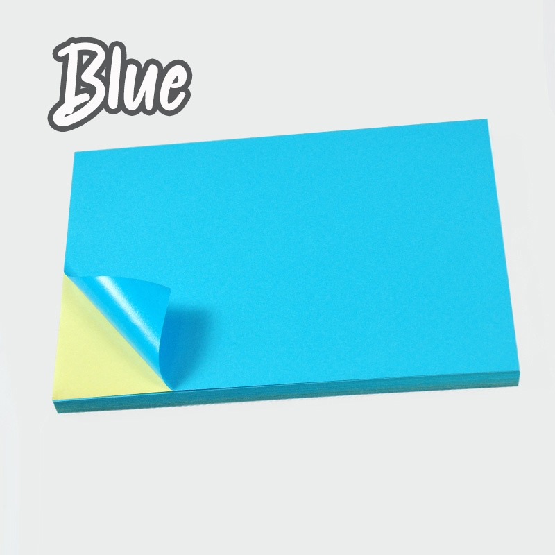 A4 Printable Colour Sticker (FLUORESCENT/LIGHT COLOUR) A4 Kerats ...