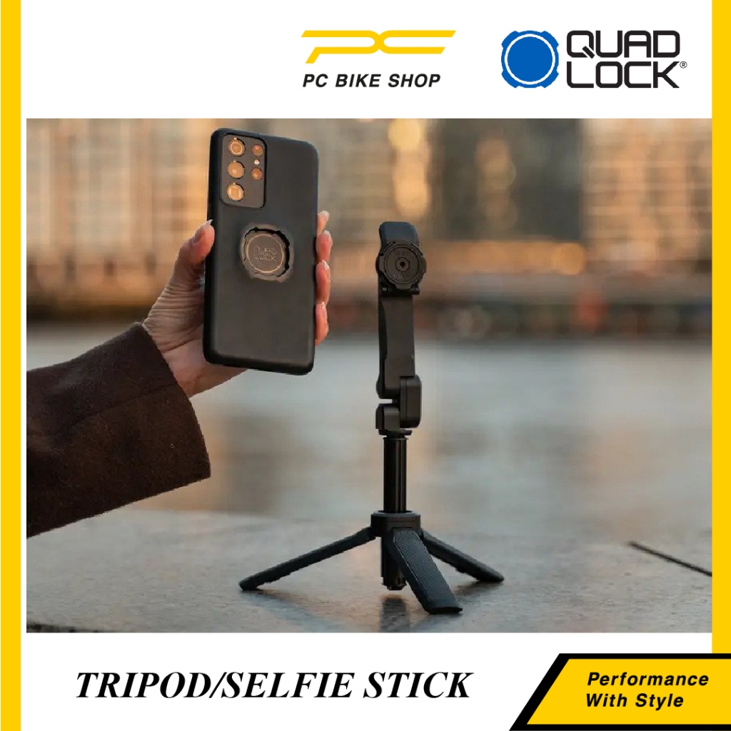 QUAD LOCK Camera - Tripod Selfie Stick adaptor Phone Holder Lock Attach ...