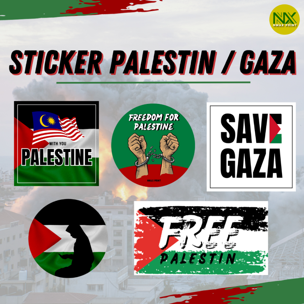 Sticker Palestine Waterproof / Free Palestin / Save Gaza Sticker pipi ...