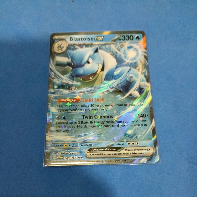 pokemon TCG Blastoise ex - 009/165 - SV: Scarlet and Violet 151 (MEW) | Shopee Malaysia
