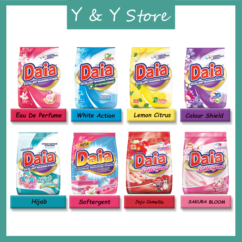 DAIA POWDER DETERGENT 3.6KG/POWDER SOFTERGENT 3.1Kg | Shopee Malaysia