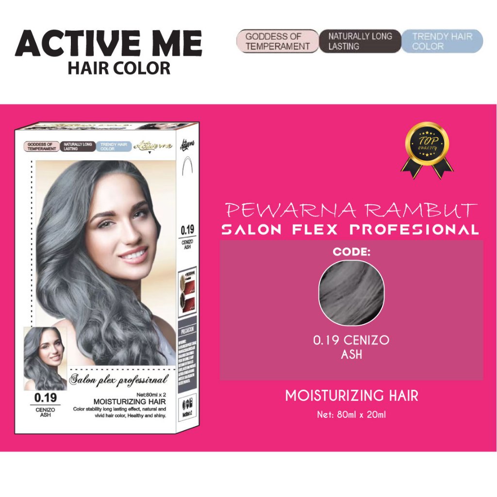 ACTIVE ME HAIR COLOR CODE ASH | CENIZO | Shopee Malaysia