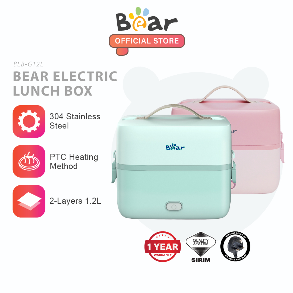 Bear Bekas Makan Tengah Hari Elektrik | Pemanas Makanan Mudah Alih ...
