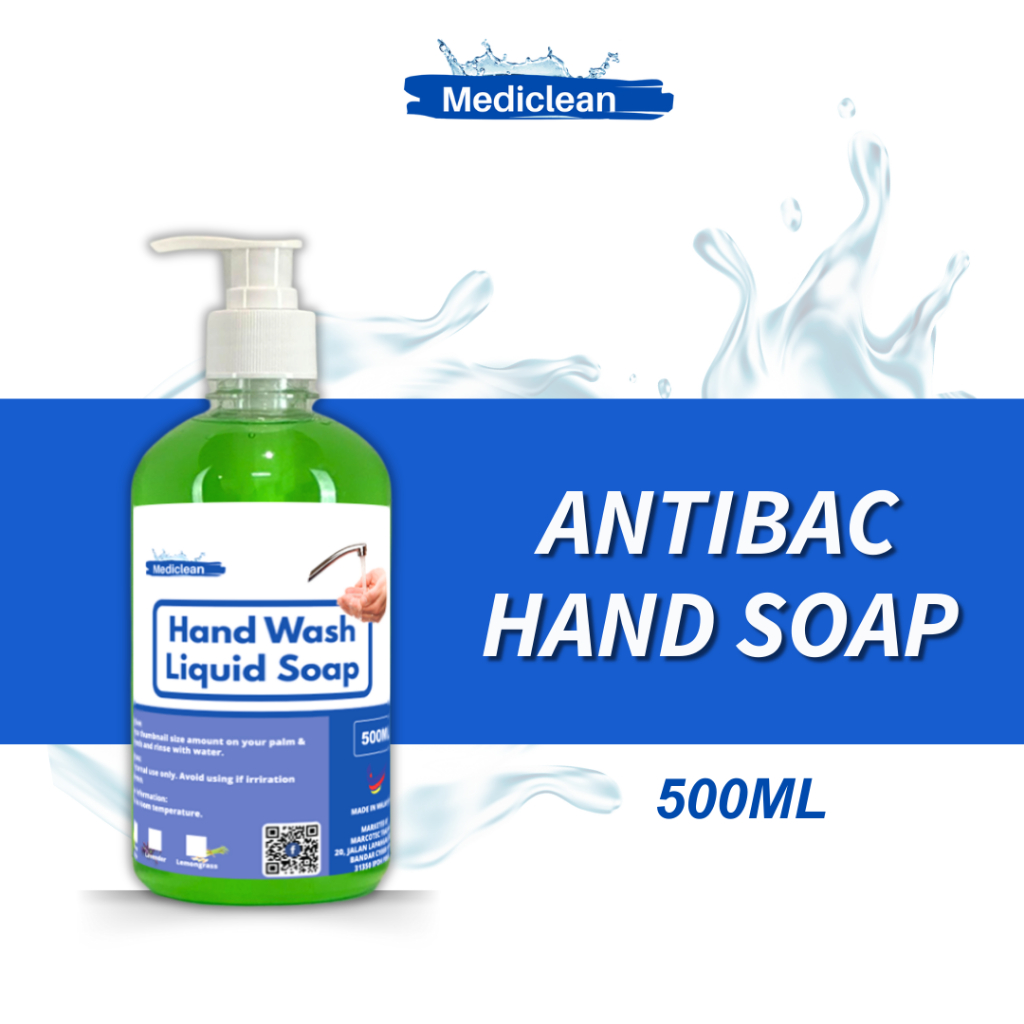 Mediclean Antibac Hand Wash Liquid Soap 500ml x 1 unit | Shopee Malaysia