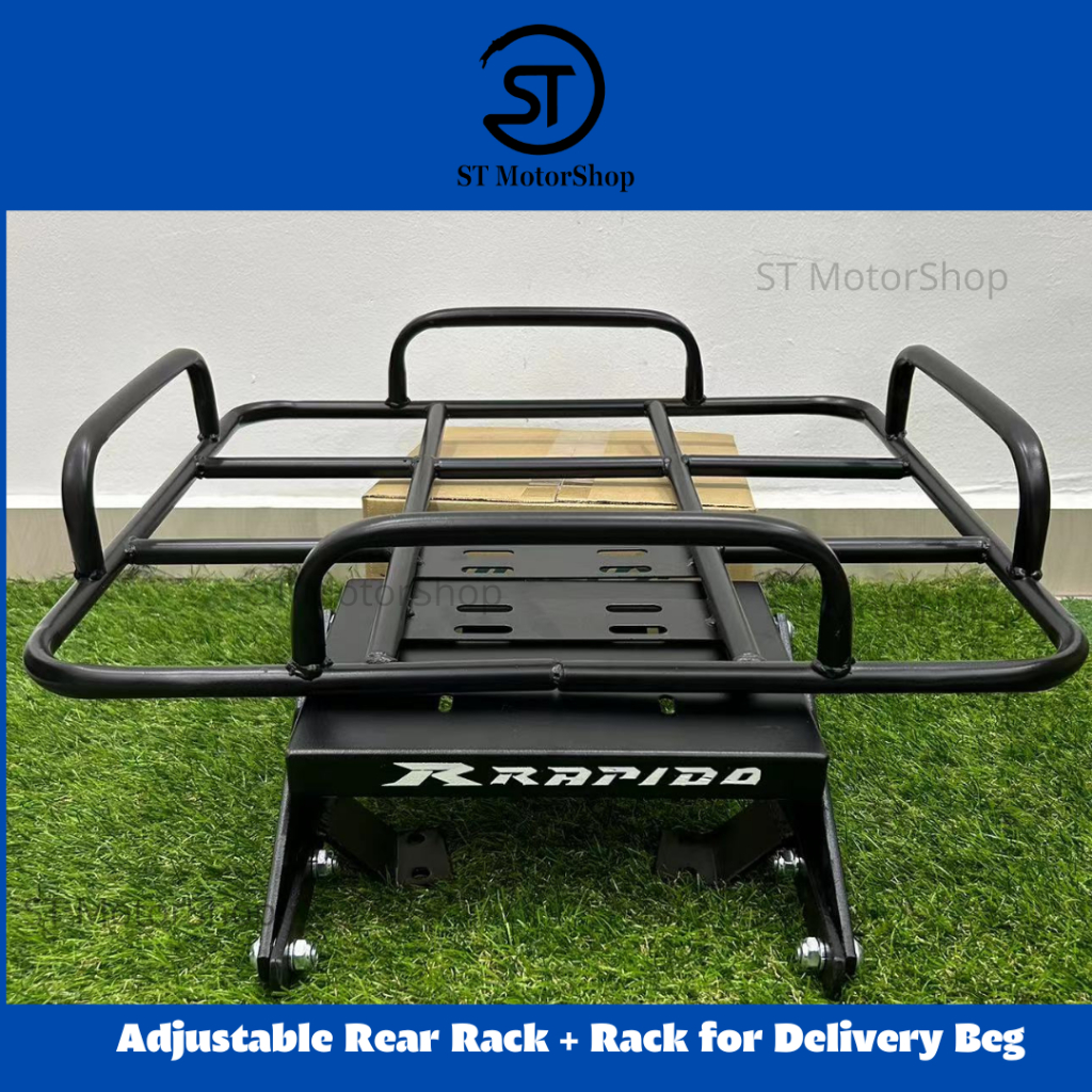 Motosikal Delivery Bag Rack Multipurpose Rear Rack For Grab/Foodpanda ...