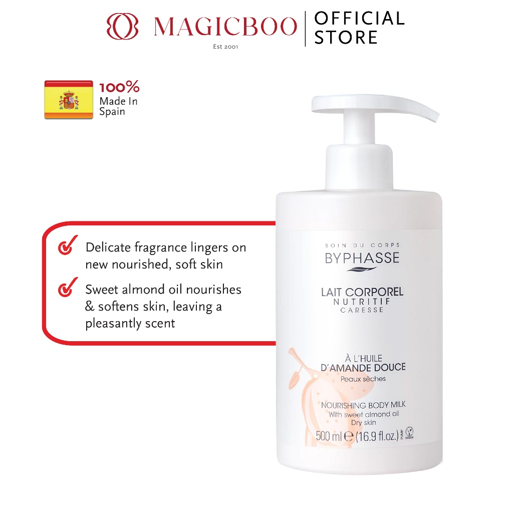Magicboo Byphasse Nutritive Nourishing Body Milk With Sweet Almond Oil ...
