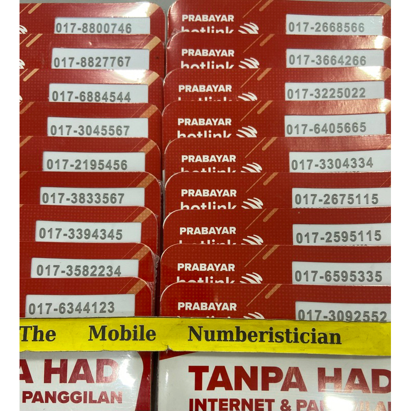 Maxis Hotlink Prepaid ViP Special Number Simcard 017 Cantik | Shopee ...