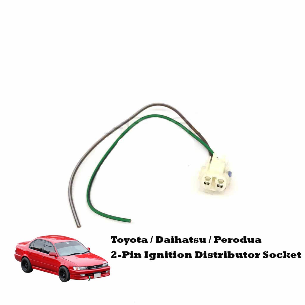 TOYOTA/ DAIHATSU/ PERODUA 2-PIN IGNITION DISTRIBUTOR SOCKET CONNECTOR ...