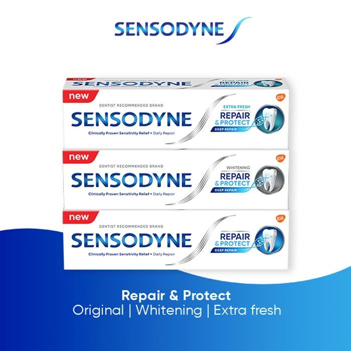 Sensodyne Sensitive Repair & Protect Extra Fresh Toothpaste (2 x 100g ...