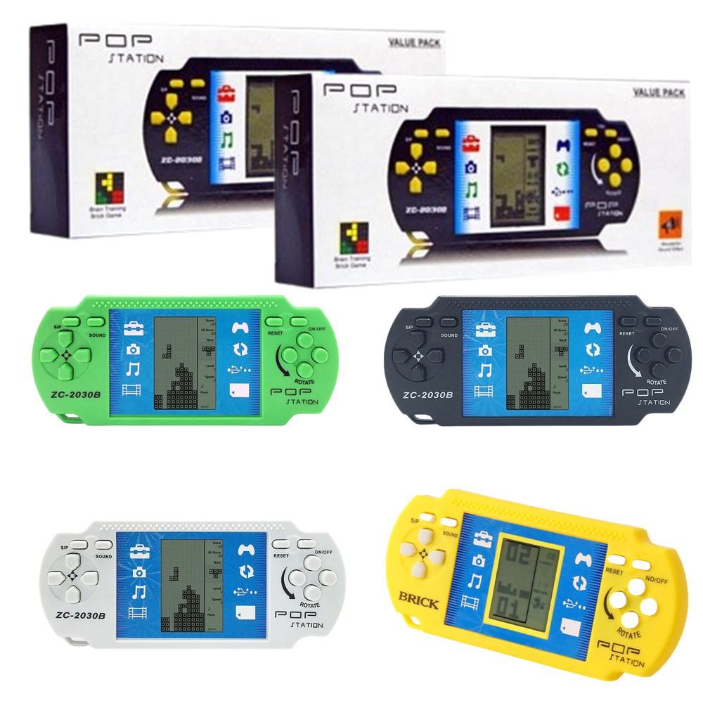 Classic Handheld Game Machine Tetris Game Kids Game Console Toy Retro ...
