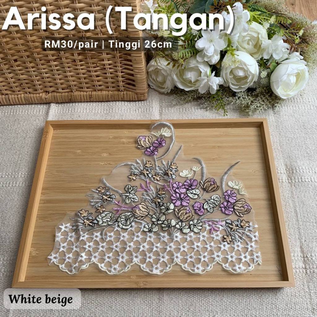 TRIMMING LACE ARISSA BORDER LACE UNTUK HUJUNG TANGAN DAN BAWAH BAJU ...